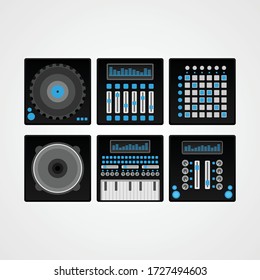 Dj Dubstep Music Icon Vector Stock Vector (Royalty Free) 1727494603 ...