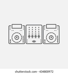 Dj Equipment Icon Stock Vector (Royalty Free) 434800972 | Shutterstock