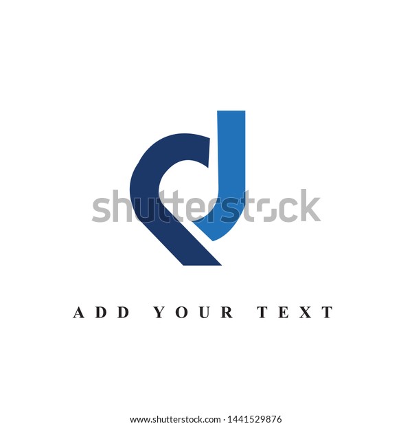 Dj Text Logo Vector Art Illustration Stock Vector (Royalty Free ...