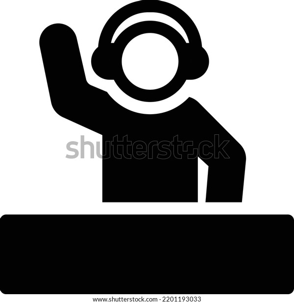 Dj Vector Illustration On Transparent Backgroundpremium Stock Vector ...