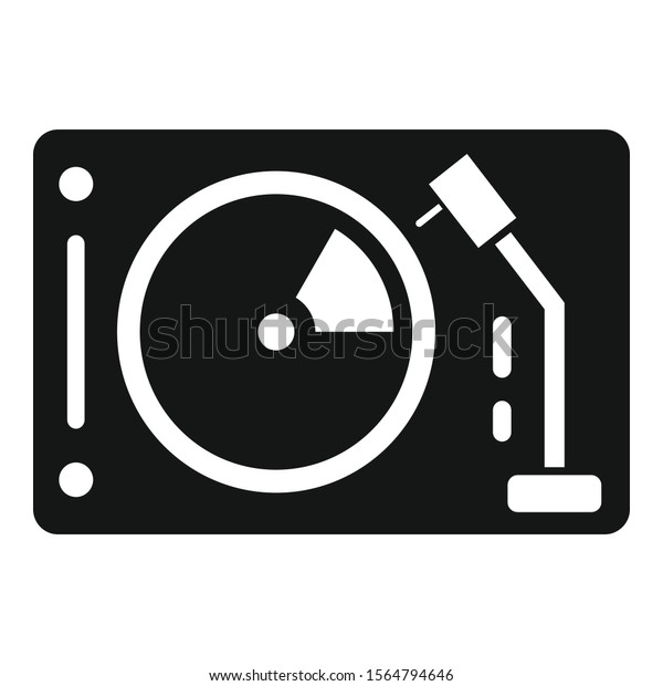 Dj Vinyl Console Icon Simple Illustration Stock Vector (Royalty Free ...