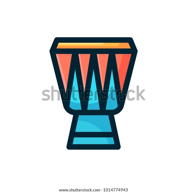 Djembe Filled Outline Icon Stock Vector (Royalty Free) 1014774943 ...