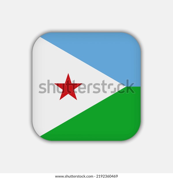 Djibouti Flag Official Colors Vector Illustration Stock Vector (Royalty ...