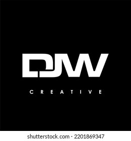 Djw Letter Initial Logo Design Template Stock Vector (Royalty Free ...