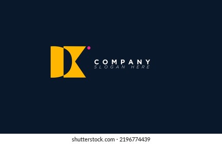 Dk Alphabet Letters Initials Monogram Logo Stock Vector (Royalty Free ...
