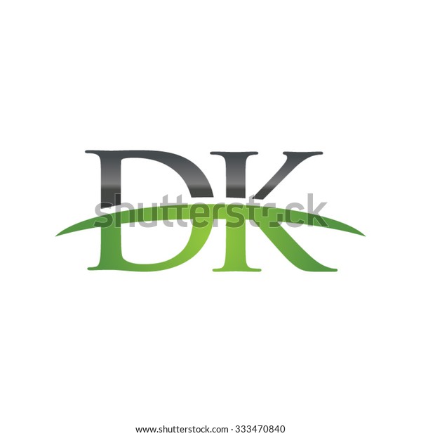 DK initial company green swoosh logo