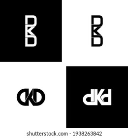 Dkd Letter Original Monogram Logo Design Stock Vector (Royalty Free ...