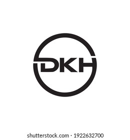 Dkh Letter Logo Design Vector Stock Vector (Royalty Free) 1922632700 ...