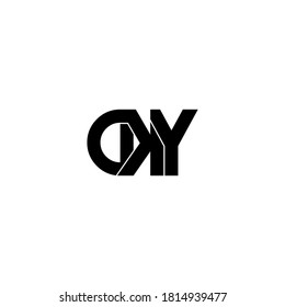 Dky Letter Original Monogram Logo Design Stock Vector (Royalty Free ...