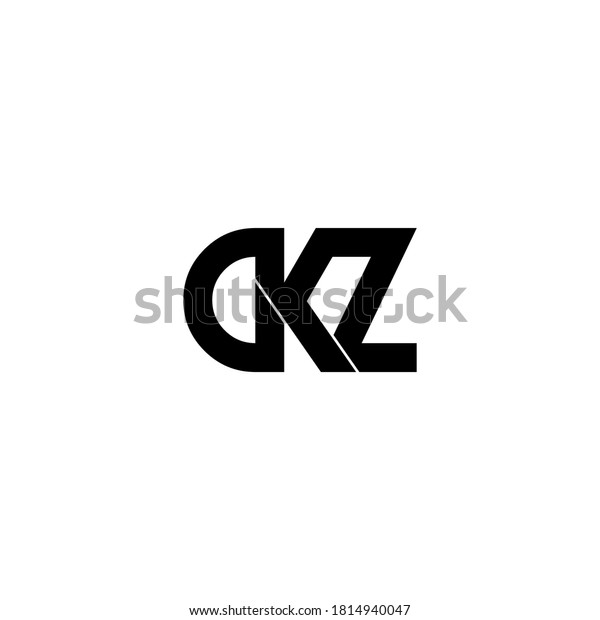 Dkz Letter Original Monogram Logo Design: เวกเตอร์สต็อก (ปลอดค่า ...