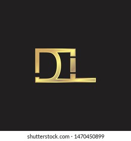 Dl Initial Logo Capital Letters Gold Stock Vector (Royalty Free ...