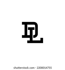 Dl Letter Logo Vector Illustration Stock Vector (Royalty Free ...