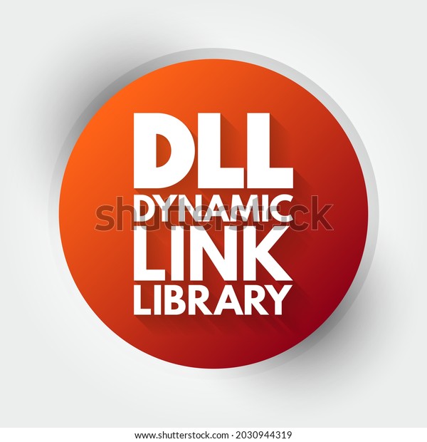 Dll Dynamic Link Library Acronym Technology Stock Vector (Royalty Free ...