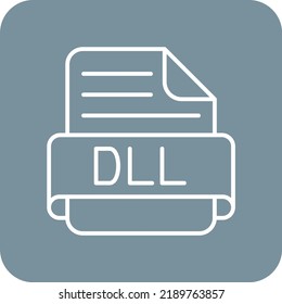 Dll Vector Icon Can Be Used Stock Vector (Royalty Free) 2189763857 ...