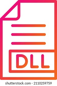 895 Dll file format icon Images, Stock Photos & Vectors | Shutterstock