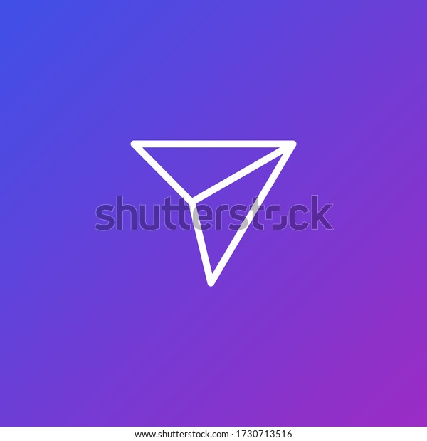 Dm Icon Isolated On White Background Stock Vector (Royalty Free ...