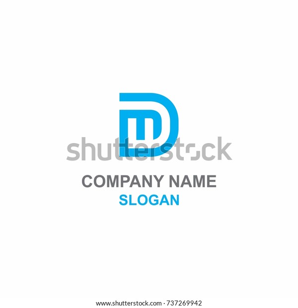 Dm Letter Initial Logo Stock Vector (Royalty Free) 737269942 Dm Letter Initial Logo Stock Vector (Royalty Free) 737269942