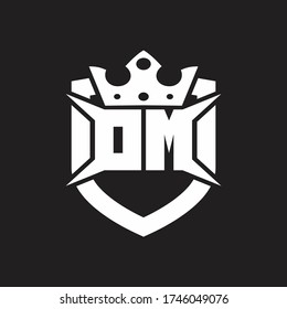 68 Abstract letter dm shield logo Images, Stock Photos & Vectors ...