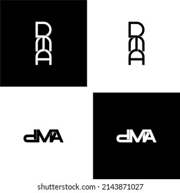 Dma Letter Original Monogram Logo Design Stock Vector (Royalty Free ...