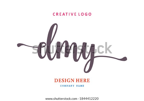 Dmy Lettering Logo Simple Easy Understand Stock Vector (Royalty Free ...