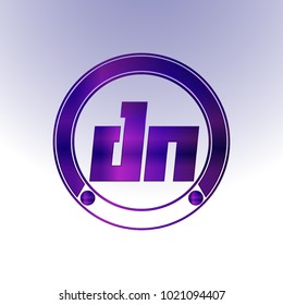 Dn Logo Metal Logo Purple Logo Stock Vector (Royalty Free) 1021094407 ...