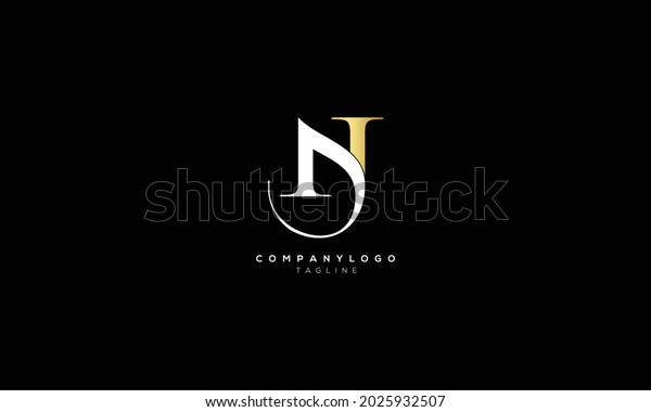 Dn Nd D N Abstract Initial Stock Vector (Royalty Free) 2025932507 ...