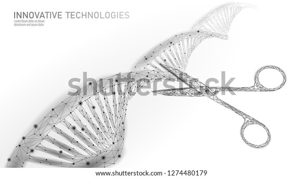 Dna 3d Structure Editing Medicine Concept Stock Vector (Royalty Free ...