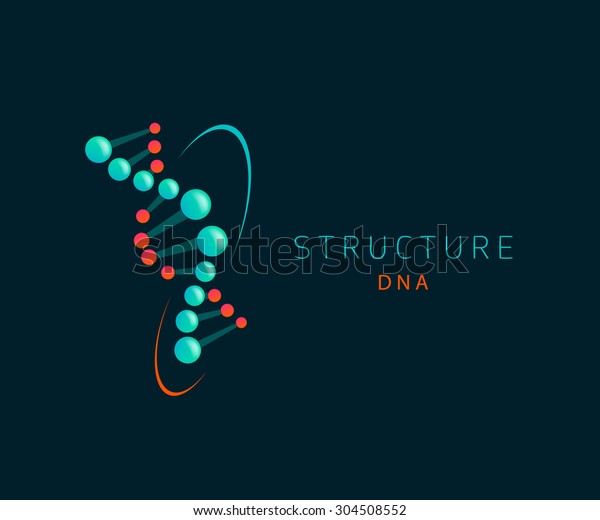 Dna Abstract Icon Logo Design Template Stock Vector (Royalty Free ...