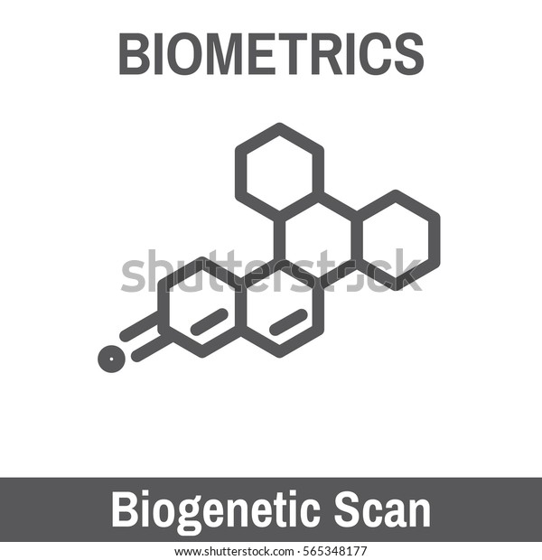 Dna Blood Biometric Scanning Recognition Stock Vector (Royalty Free ...