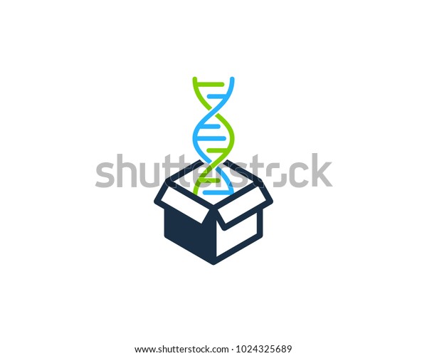 Dna Box Icon Logo Design Element Stock Vector (Royalty Free) 1024325689 ...