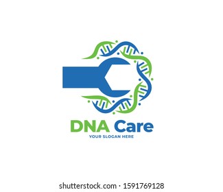 Dna Care Design Logo Vector Stock Vector (Royalty Free) 1591769128 ...