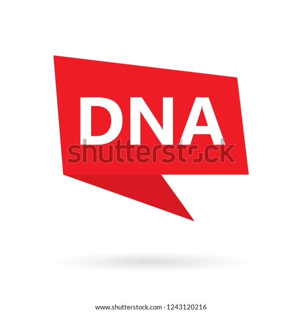 Dna Deoxyribonucleic Acid Acronym On Speach Stock Vector (Royalty Free ...