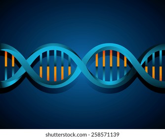 Dna Design Vector Illustration Stock Vector (Royalty Free) 258571139 ...