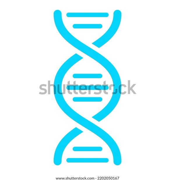 Dna Double Helix Vector Icon Isolated Stock Vector (Royalty Free ...
