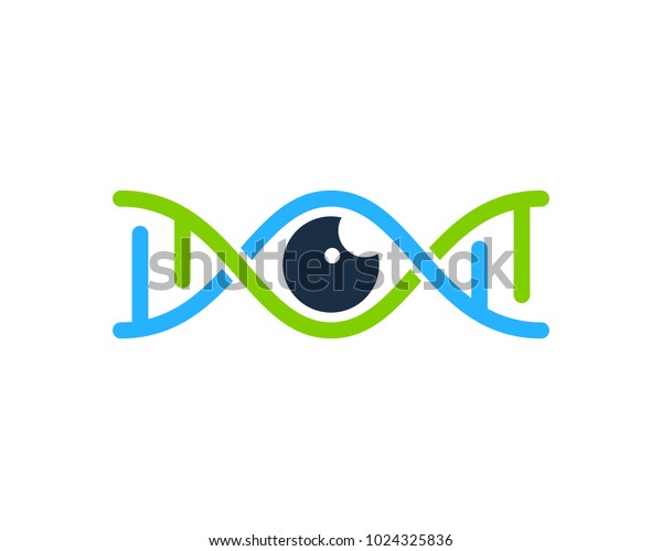 Dna Eye Icon Logo Design Element Stock Vector (Royalty Free) 1024325836 ...