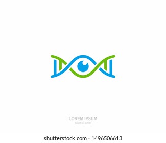 Dna Eye Icon Logo Design Element Stock Vector (Royalty Free) 1024325836 ...