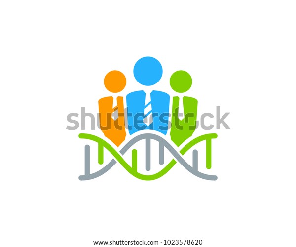 Dna Group Icon Logo Design Element Stock Vector (Royalty Free ...