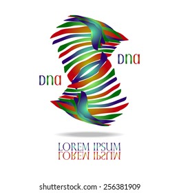 Dna Helix Logo Vector Design Template Stock Vector (Royalty Free ...
