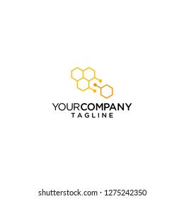 Leaf Dna Honeycomb Logo Vector Icon Stock Vector (Royalty Free) 1150586897