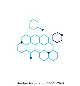 Dna Honeycomb Vector Illustrative Icon Illustration: เวกเตอร์สต็อก ...