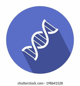 Dna Icon On Round: เวกเตอร์สต็อก (ปลอดค่าลิขสิทธิ์) 198641528 ...