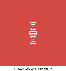 Dna Icon Sign Design Red Background Stock Vector (Royalty Free ...