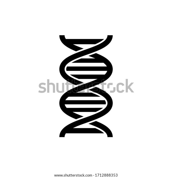 Dna Icon Trendy Flat Design Stock Vector (Royalty Free) 1712888353 ...