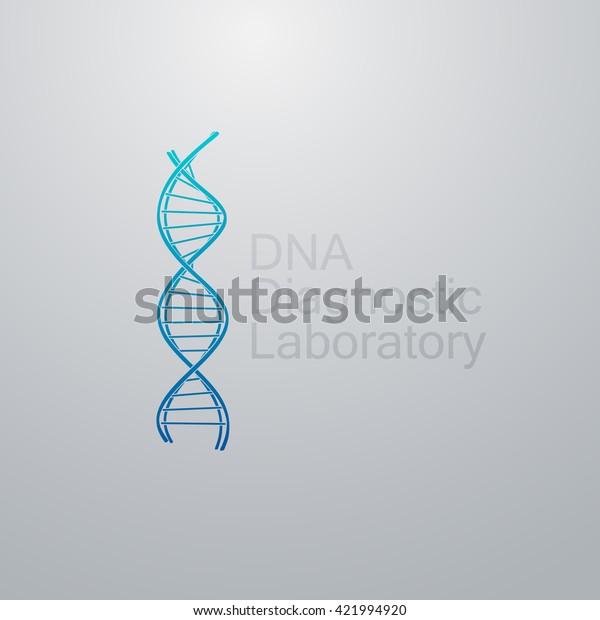 Dna Icon Vector Illustration Dna Chain Stock Vector (Royalty Free ...