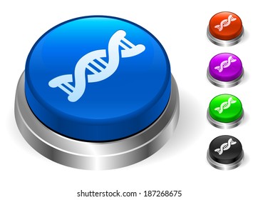 Dna Icons On Round Button Collection Stock Vector (Royalty Free ...