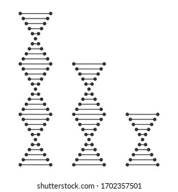 Dna Icons Set Dna Structure Symbol Stock Vector (Royalty Free ...