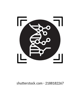 Dna Identification Line Icon Id Verifying Stock Vector (Royalty Free ...