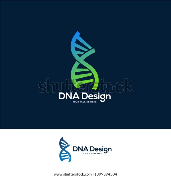 Dna Logo Designs Concept Science Medicine Stock Vector (Royalty Free ...