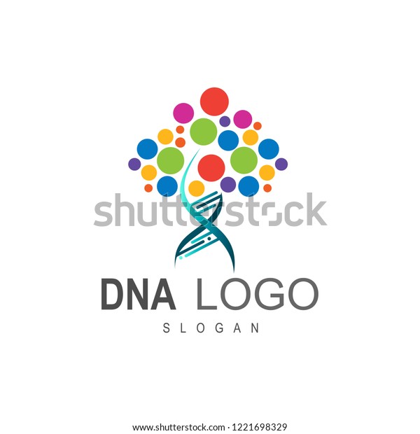 Dna Logo Icon Life Tree Icon Stock Vector (Royalty Free) 1221698329 ...