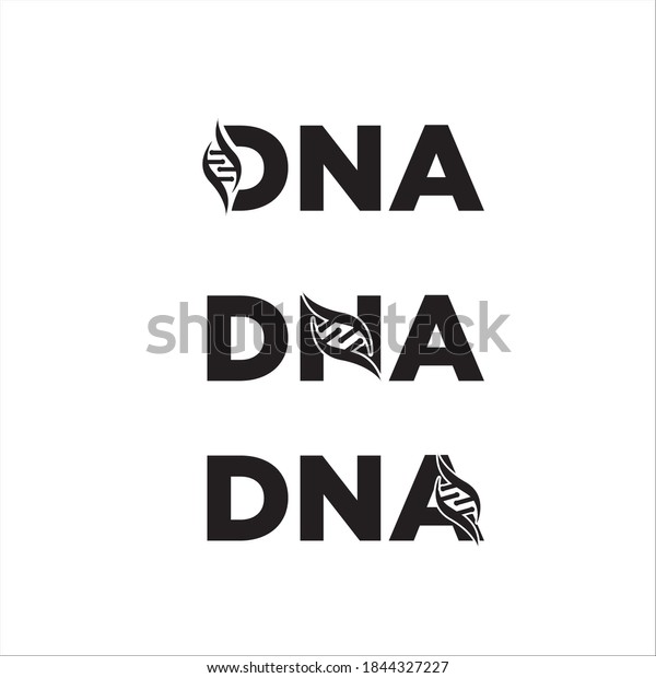 Dna Logo Simple Modern Gene Medical Stock Vector (Royalty Free ...